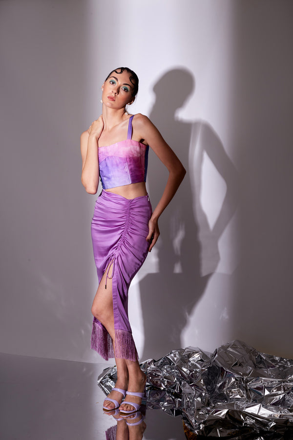 Plum Set Purple, Multi color Party wear – Mohi fashion