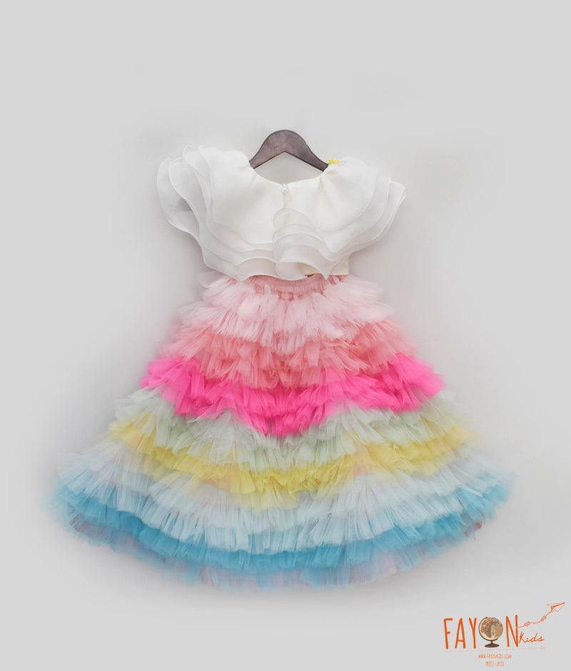 Buy Ombre Chic Crop Top Set Online – Mohi fashion